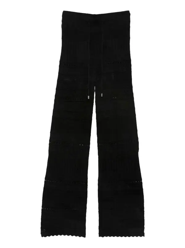 ERMANNO FIRENZE Drawstring Trousers - Black