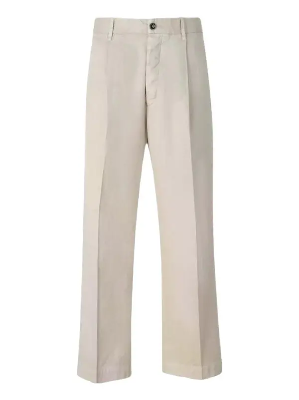 NINE:INTHE:MORNING Straight-cut Chino Trousers - Neutrals