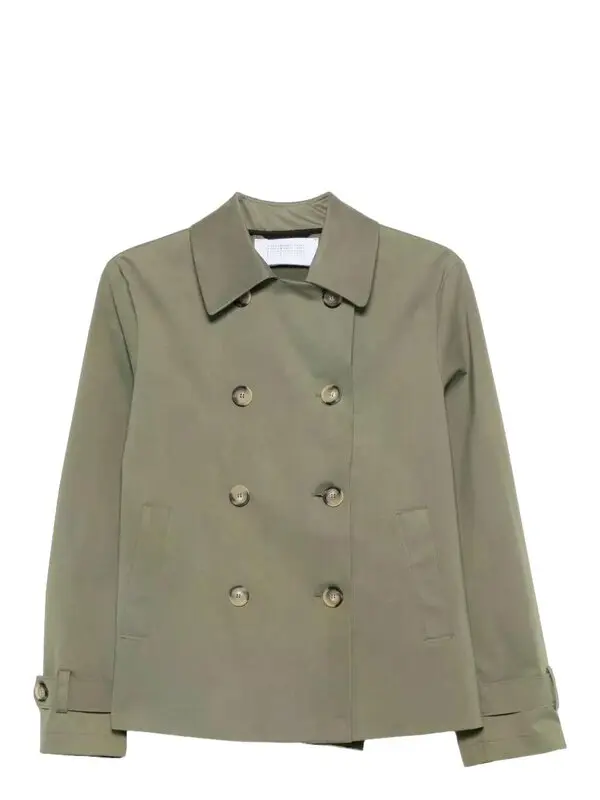 Harris Wharf London Double-breasted Jacket - Green