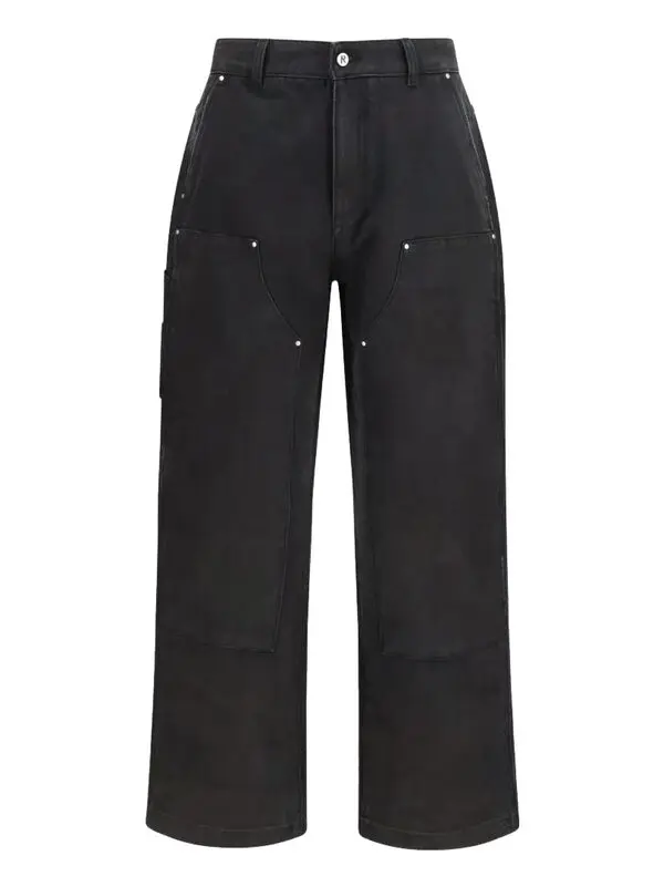 REPRESENT Worker Cotton Trousers - Black