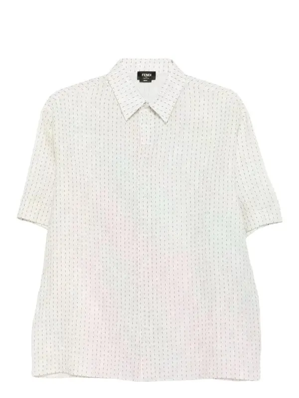 Fendi Striped Shirt - Neutrals