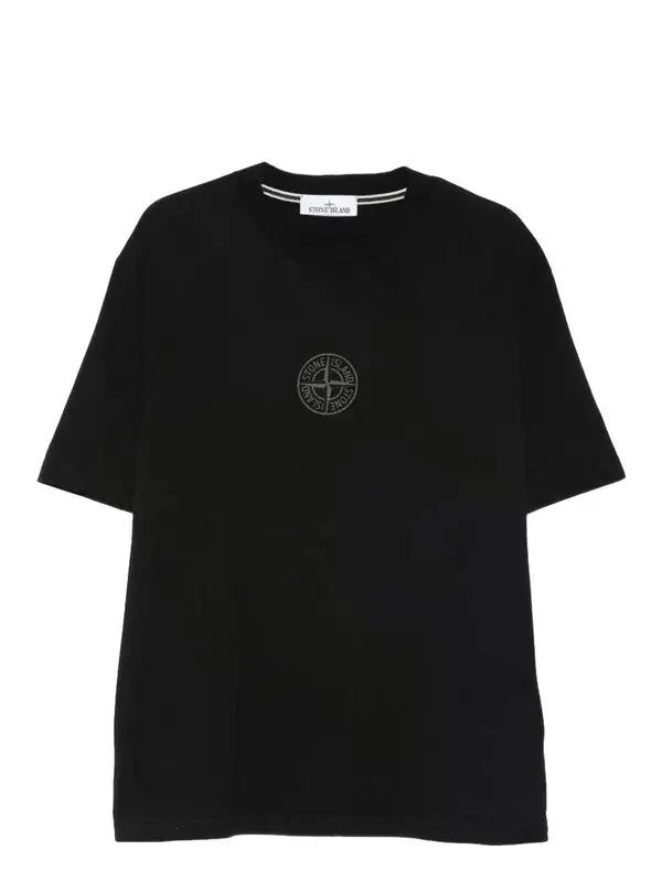 Stone Island Logo-detail T-shirt - Black