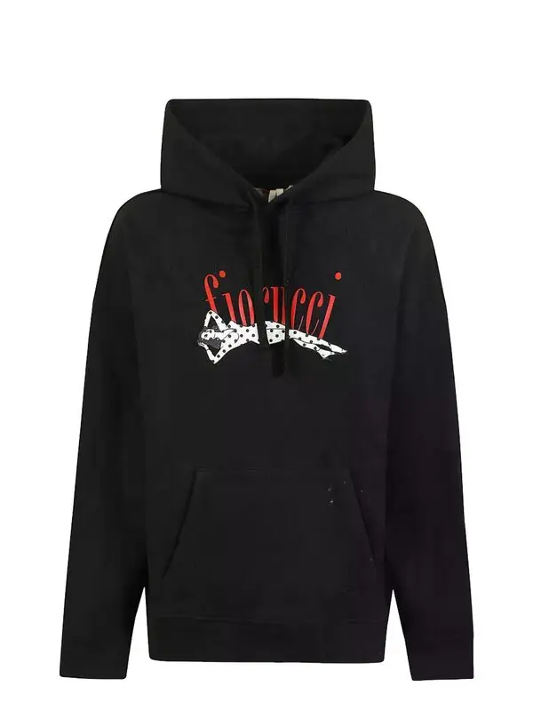 Fiorucci Graphic-print Hoodie - Black