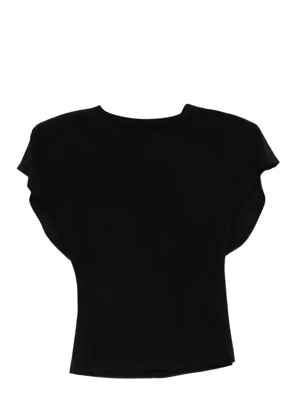 Norma Kamali Draped Blouse - Black