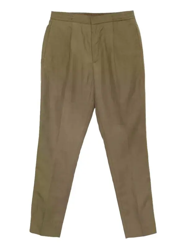 Officine Générale Pleated Trousers - Green