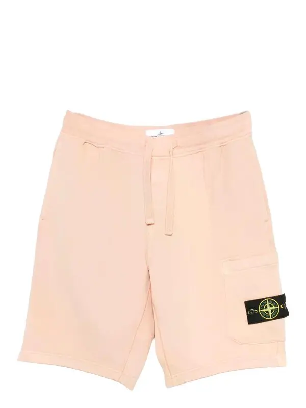 Stone Island Drawstring Cargo Shorts - Pink