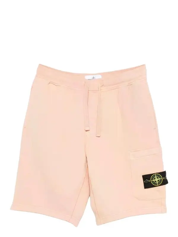 Stone Island Drawstring Cargo Shorts - Pink