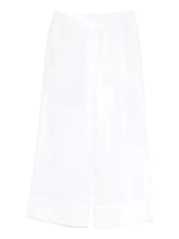 XACUS Elasticated Waist Trousers - White