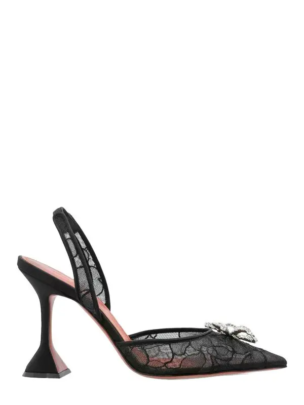 Amina Muaddi Rosie Slingback Pumps - Black