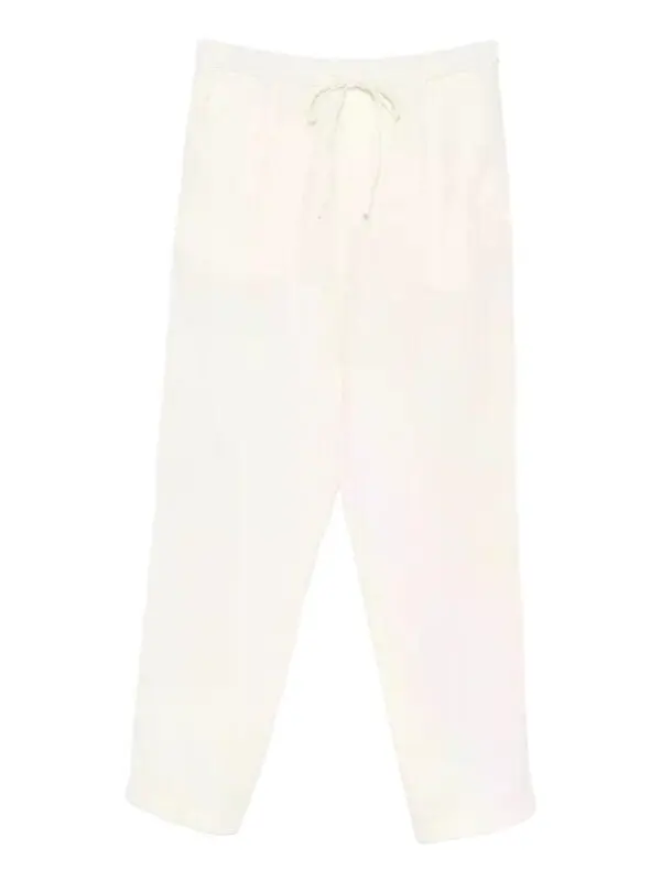 120% Lino Drawstring Trousers - Neutrals