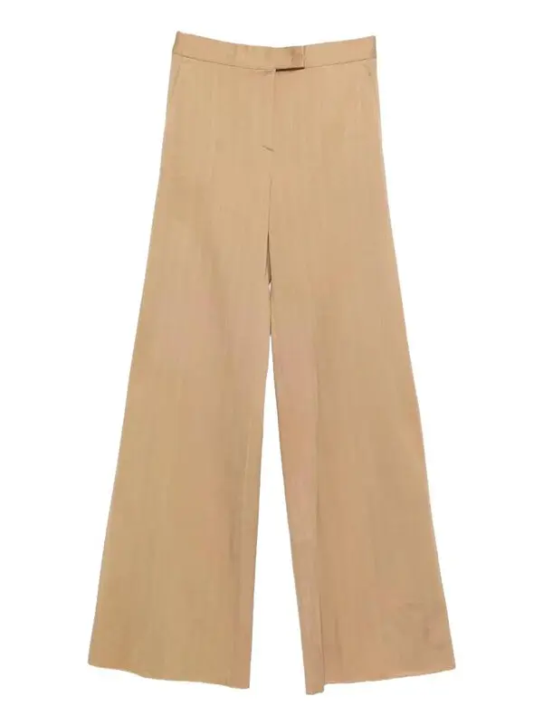 Max Mara Striped Wide Leg Trousers - Neutrals