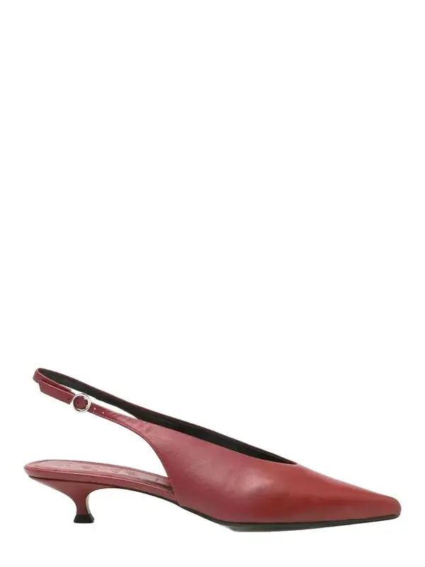 AeydĒ Slingback Pointed Pumps - Red