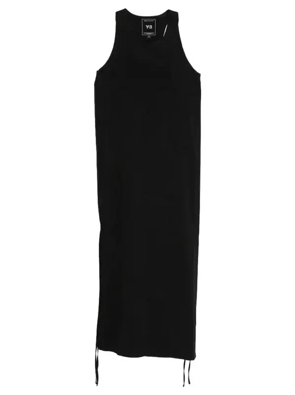 Y3 X Yohju Yamamoto Racer Cinch Sleeveless Midi Dress - Black