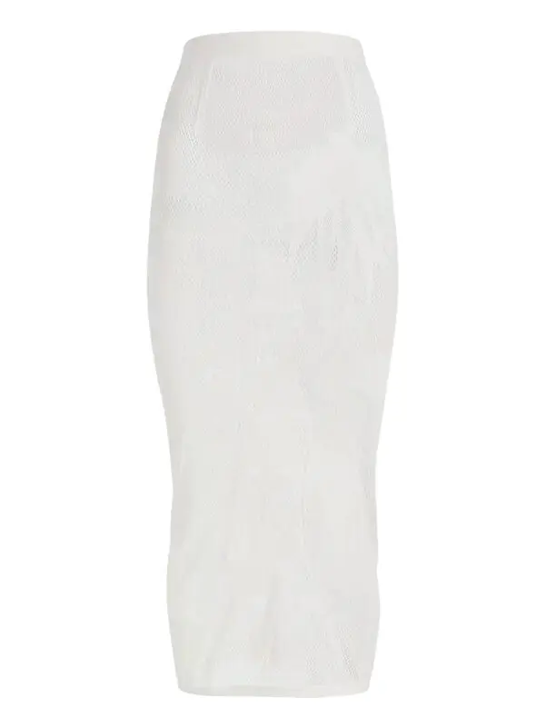 MARGHERITA MACCAPANI Printed Seamless Skirt - White