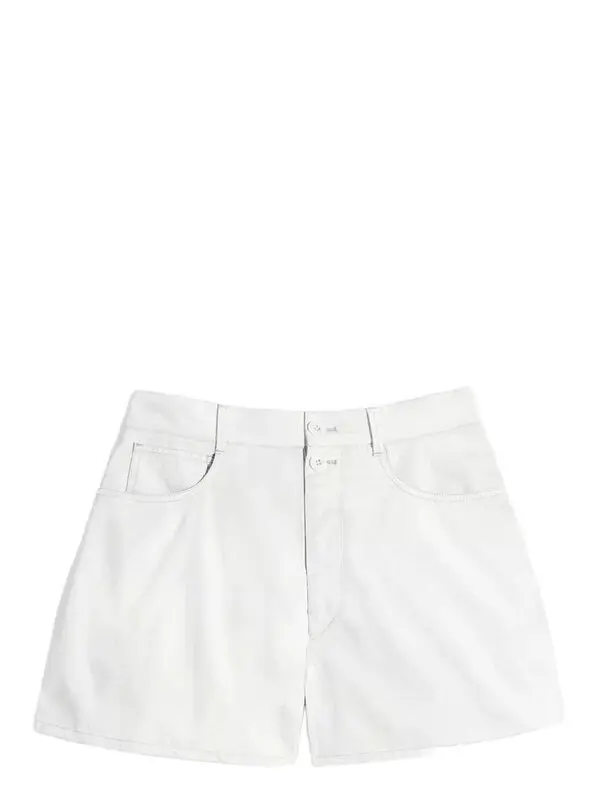 LEMAIRE Cotton Twill Mini Shorts - Neutrals