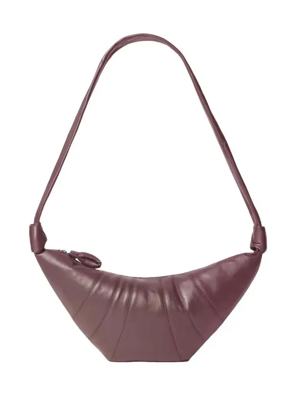 LEMAIRE Medium Croissant Leather Bag - Brown