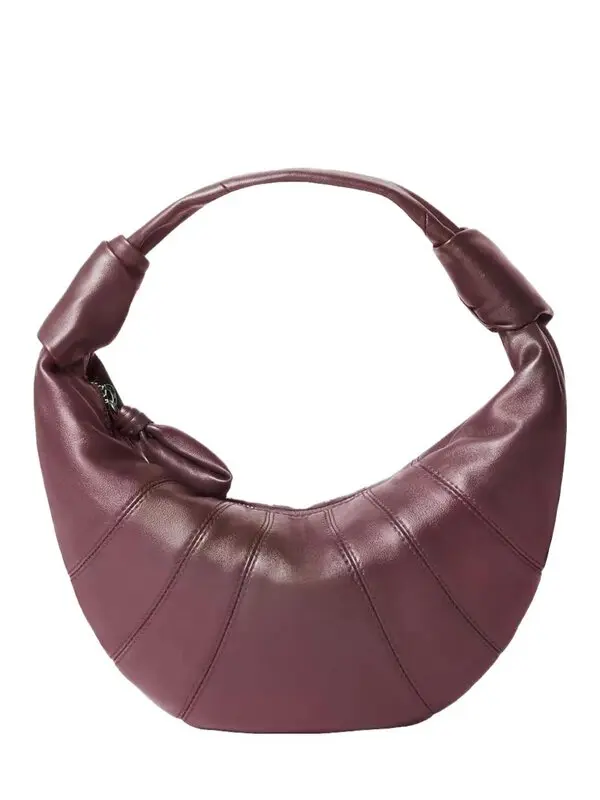 LEMAIRE Mini Fortune Croissant Leather Bag - Brown
