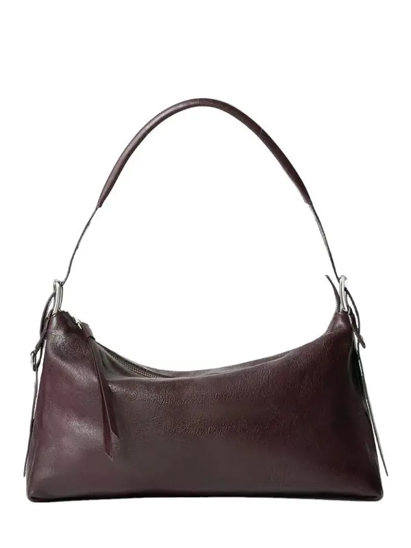 LEMAIRE Belted Leather Tote - Brown
