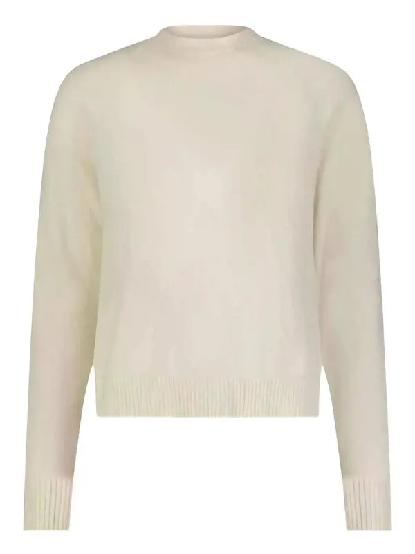 Minnie Rose Crew-neck Cashmere Sweater - White