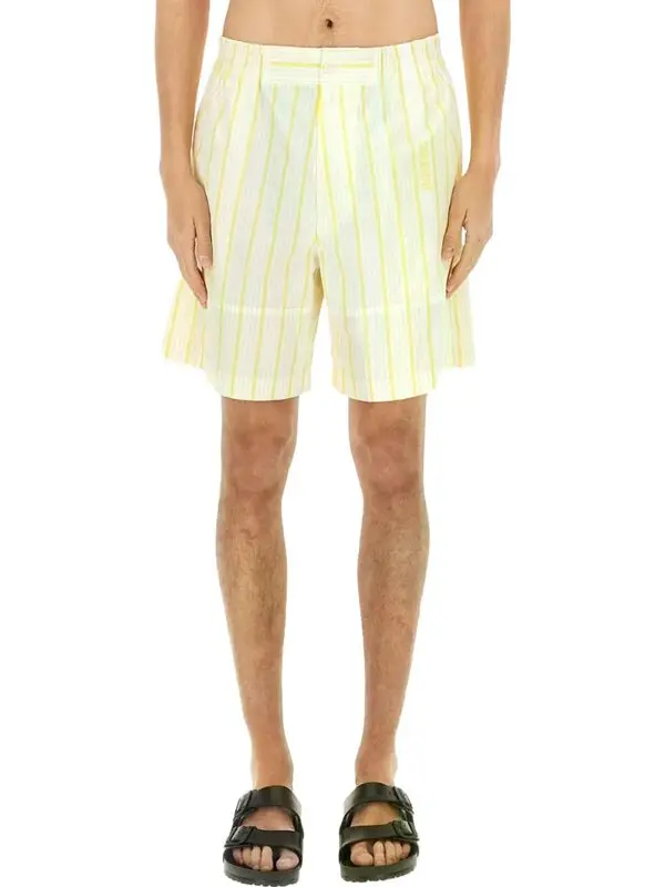 Jacquemus Striped Shorts - Yellow