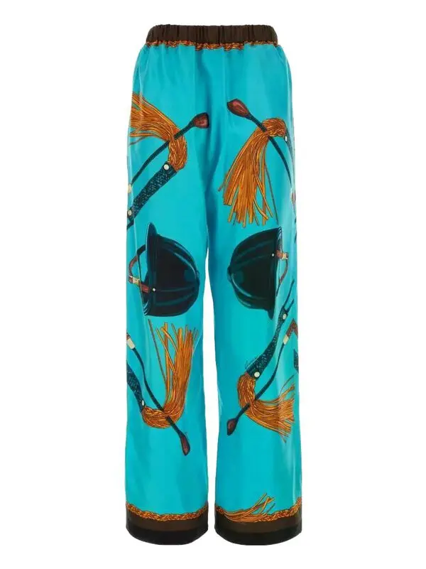 Gucci Printed Trousers - Blue