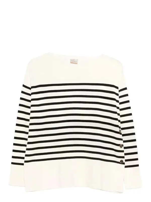 Marella Striped Sweater - Neutrals