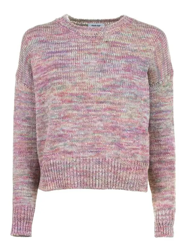 BASE MILANO Crew-neck Sweater - Pink