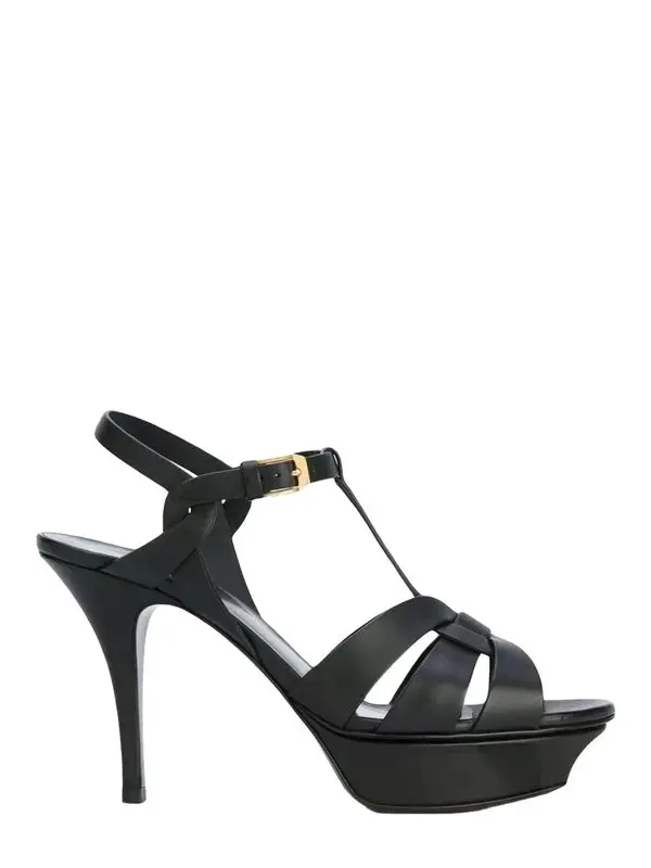 Saint Laurent Tribute Leather Sandals - Black