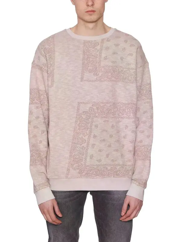 GIORGIO BRATO Printed Crewneck Sweatshirt - Neutrals