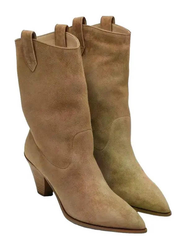AQUAZZURA Boogie Texan Boots - Brown