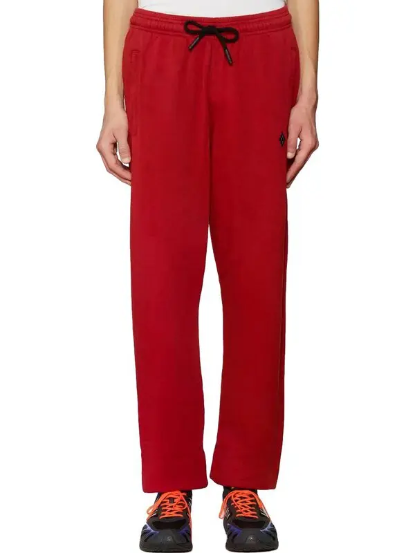 COUNTY OF MILAN Logo-embroidery Track Pants - Red