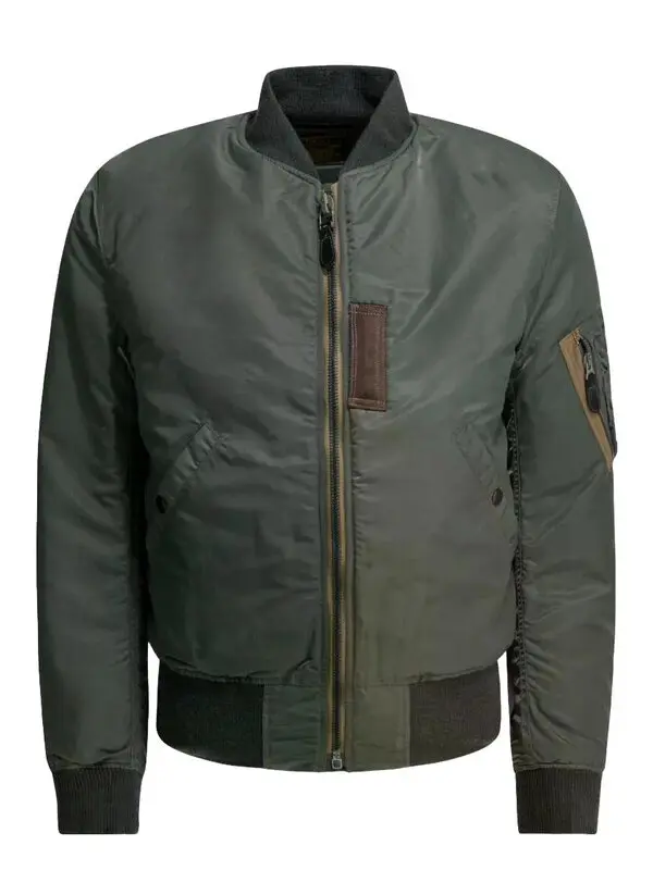 BUZZ RICKSON'S Zip-fastening Bomber Jacket - Green