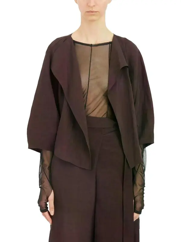 CORTANA Open-front Jacket - Brown