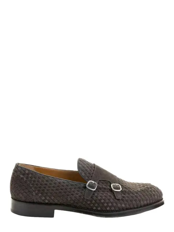 DOUCAL'S Double-buckle Monk Shoes - Brown