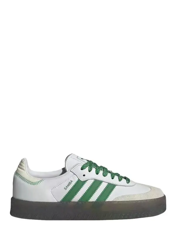 Adidas Samba Striped Sneakers - White