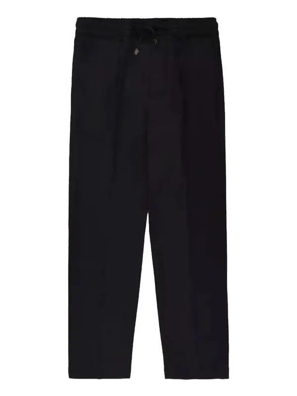 CRUNA Drawstring Wool Trousers - Black