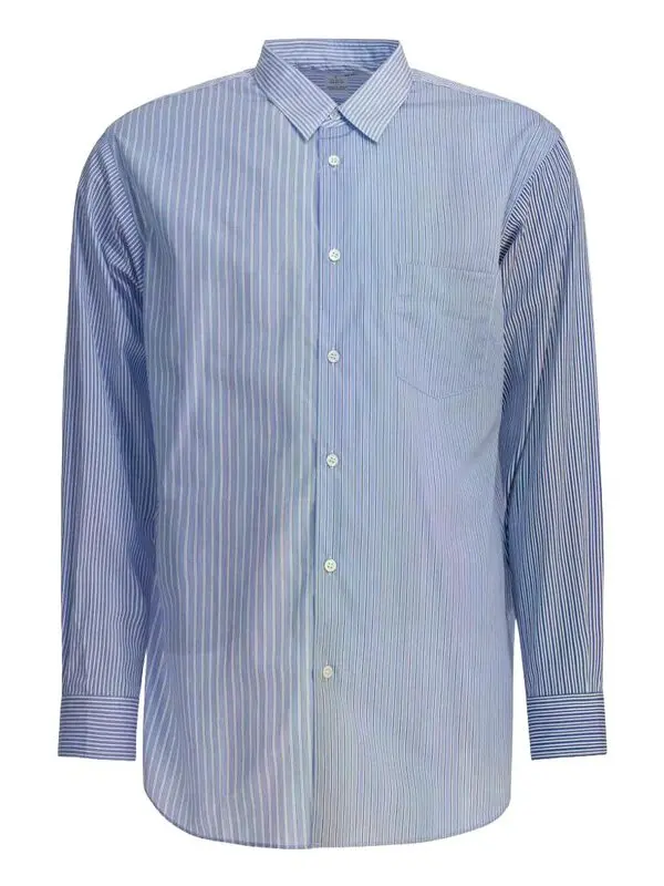 Comme Des Garçons Striped Shirt - Blue