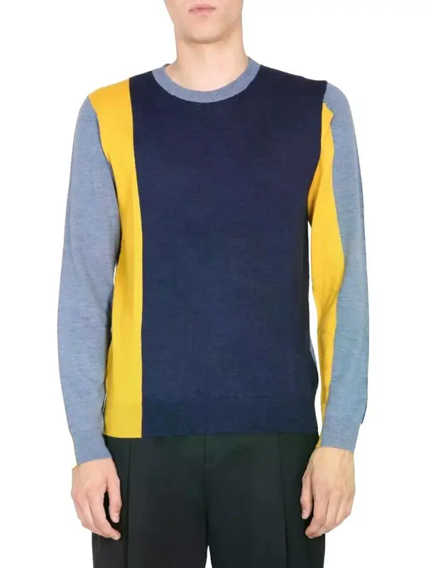 JW Anderson Colourblock Crew-neck Sweater - Blue
