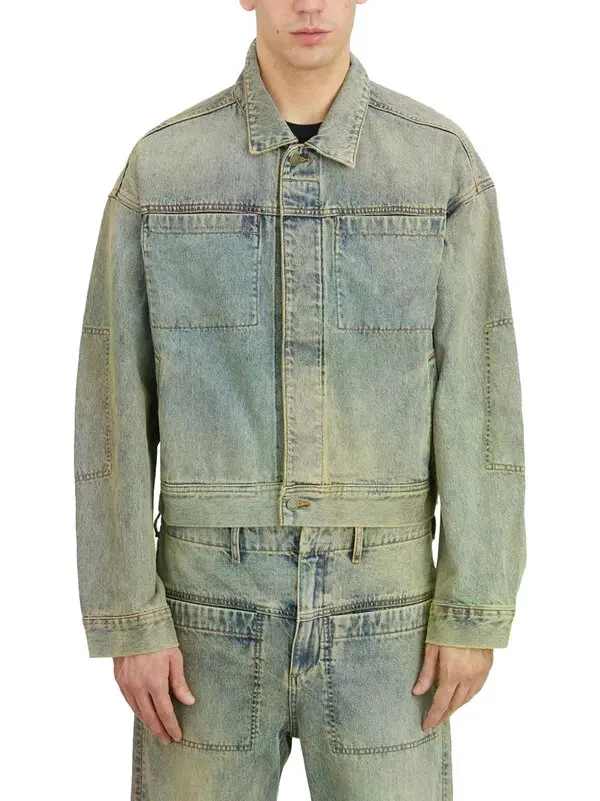 ENTIRE STUDIOS Button-fastening Denim Jacket - Blue