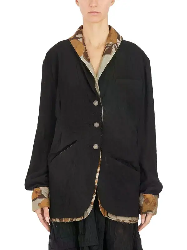 CHIAHUNG SU Button-fastening Blazer - Black