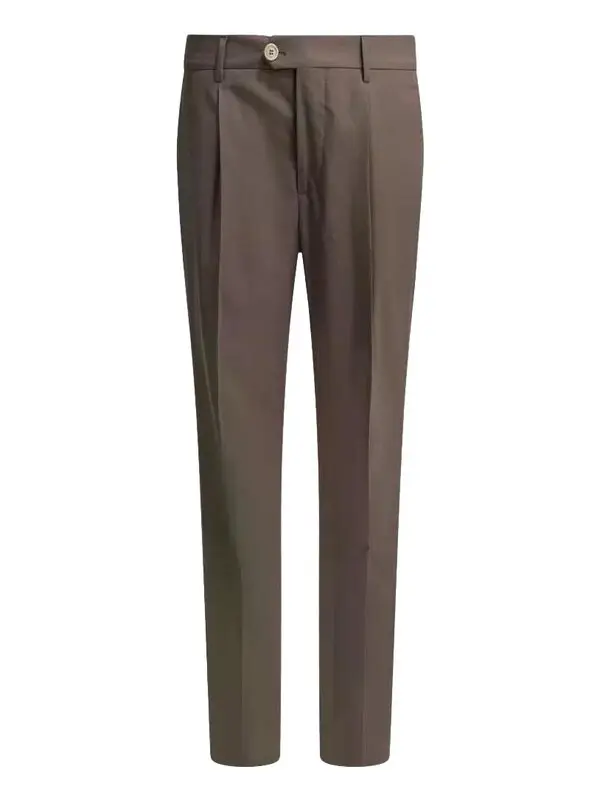 Brunello Cucinelli Pleated Trousers - Brown