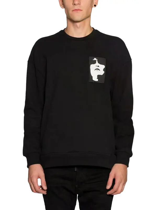 Neil Barrett Appliqué-detail Sweatshirt - Black