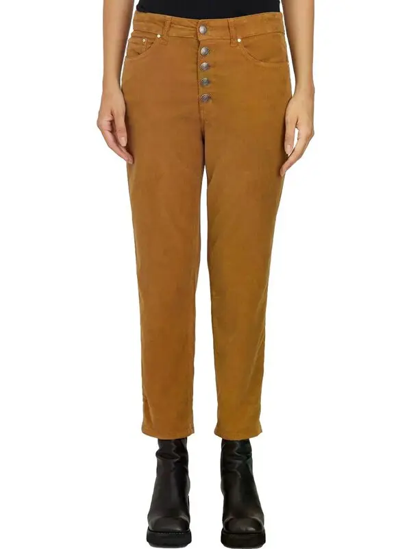 DONDUP Button-fastening Trousers - Brown