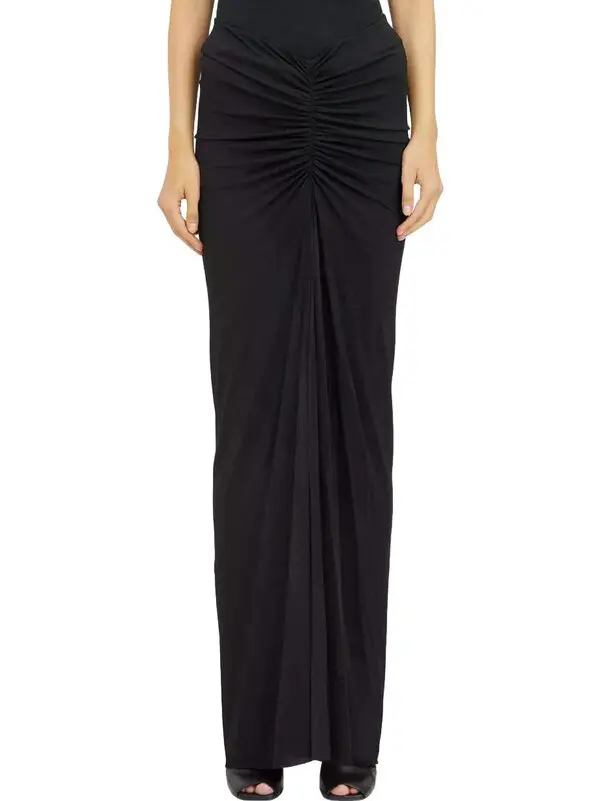 Rick Owens Poppy Draped Maxi Skirt - Black