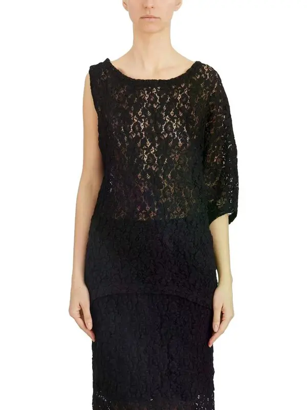 NOSTRA SANTISSIMA Lace Top - Black