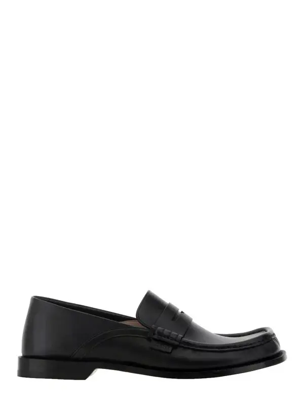 Loewe Campo Flap Loafers - Black