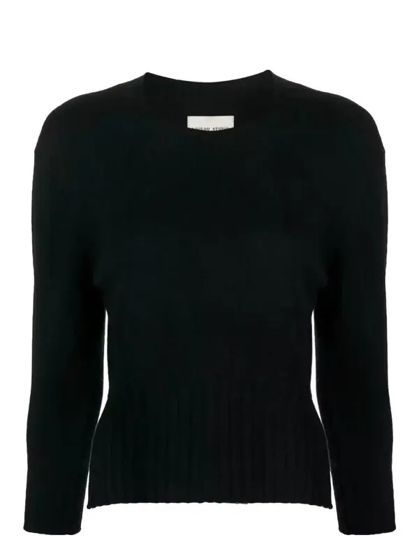 Loulou De Saison Cropped Sweater - Black