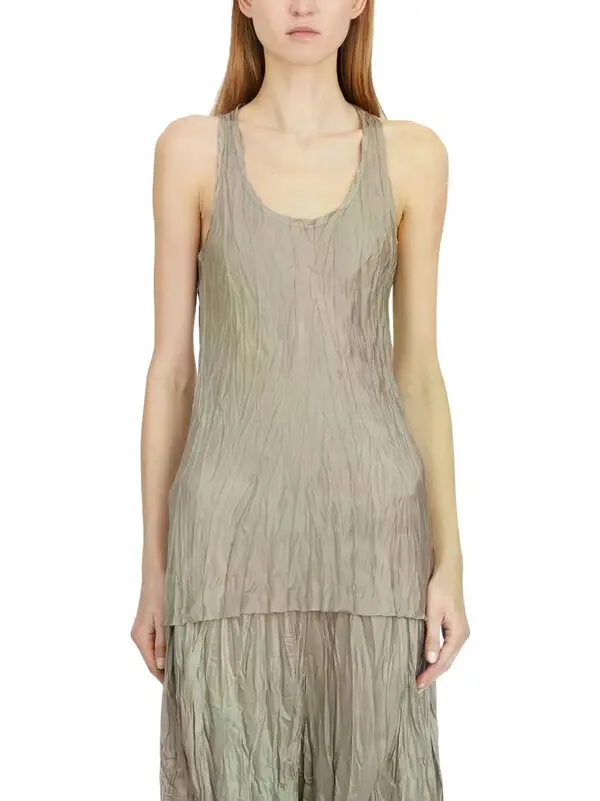 Masnada Textured Tank Top - Neutrals