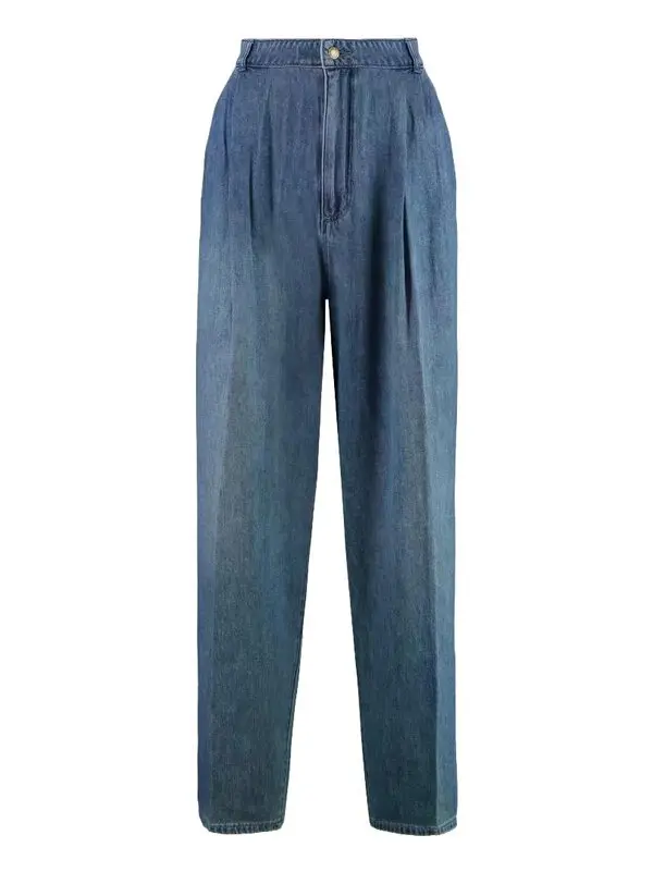 Michael Kors High-rise Tapered Jeans - Blue