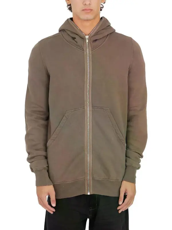 Rick Owens Zip-fastening Hooded Sweatshirt - Grey